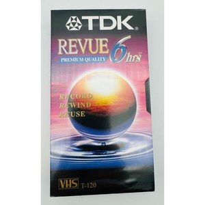 TDK | Media | Tdk Revue 6 Hour Blank Vhs Tapes T2 Brand New Factory ...